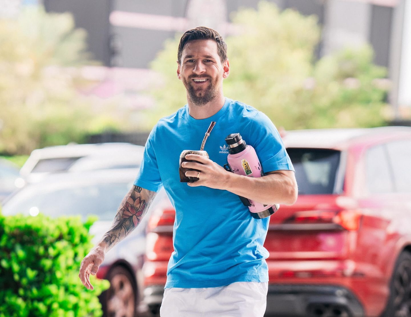 Lionel Messi, con mate en mano, palpitó el debut del Inter Miami en el ...